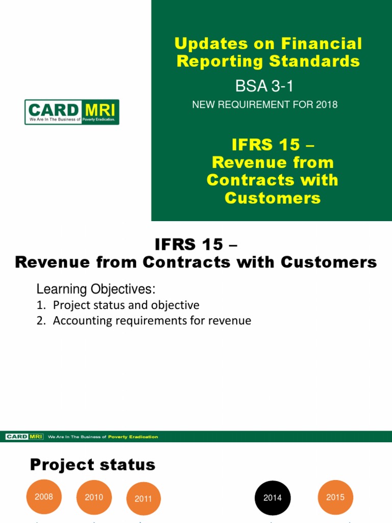 Updates in FRS IFRS 15 | PDF | International Financial Reporting ...