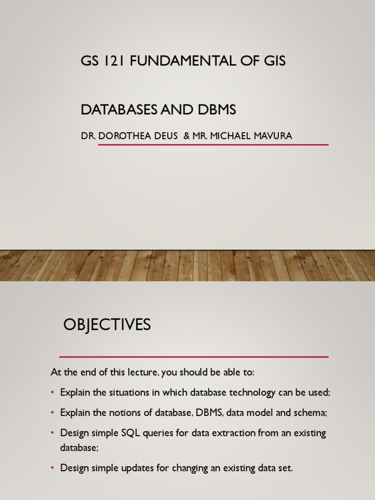 Lecture 3 Databases and DBMS Relational Data Model | PDF | Relational ... Lecture 3 Databases and DBMS Relational Data Model | PDF | Relational ...
