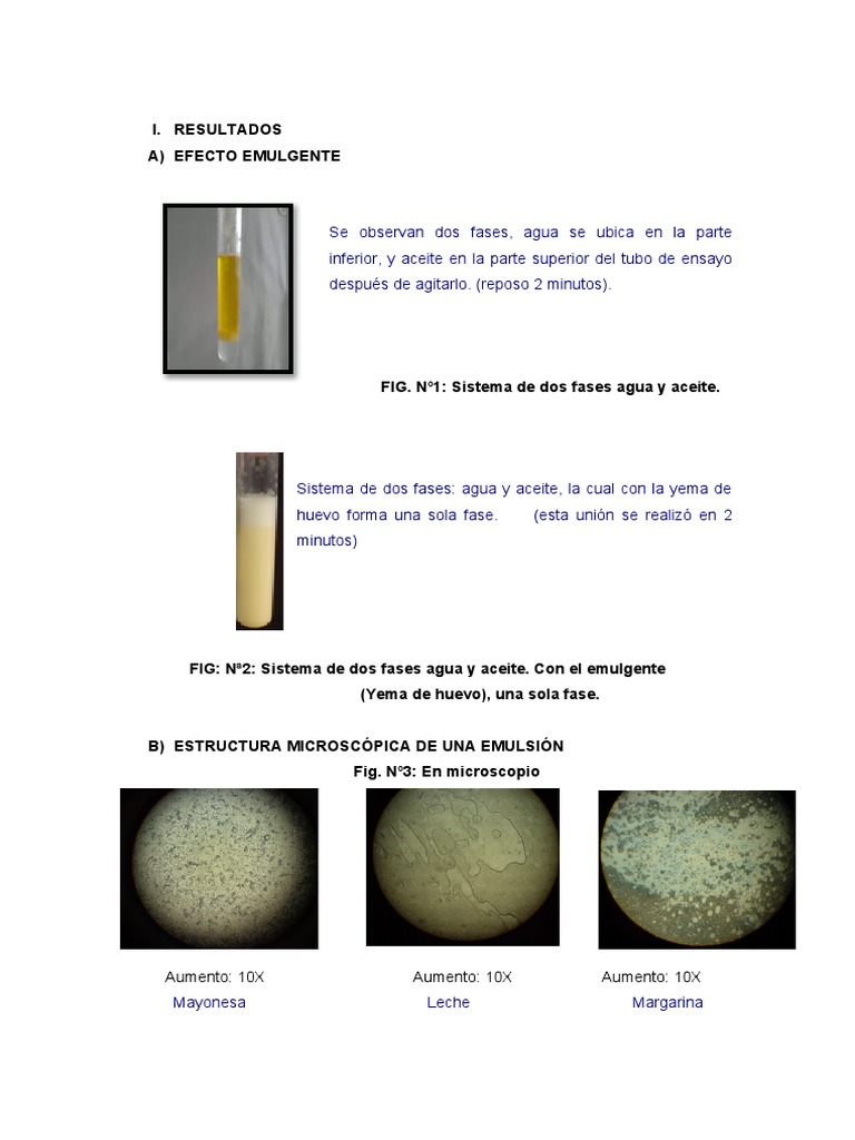 EMULSIONES | PDF | Emulsión | Alimentos