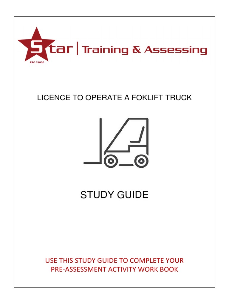Forklift Study Guide Victoria 1 | PDF | Forklift | Occupational Safety ...