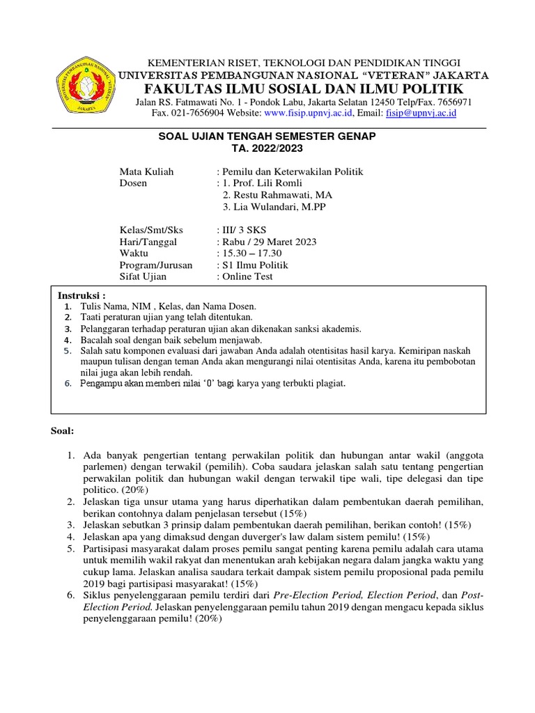 Soal UTS | PDF | Karier & Perkembangan | Ilmu Sosial