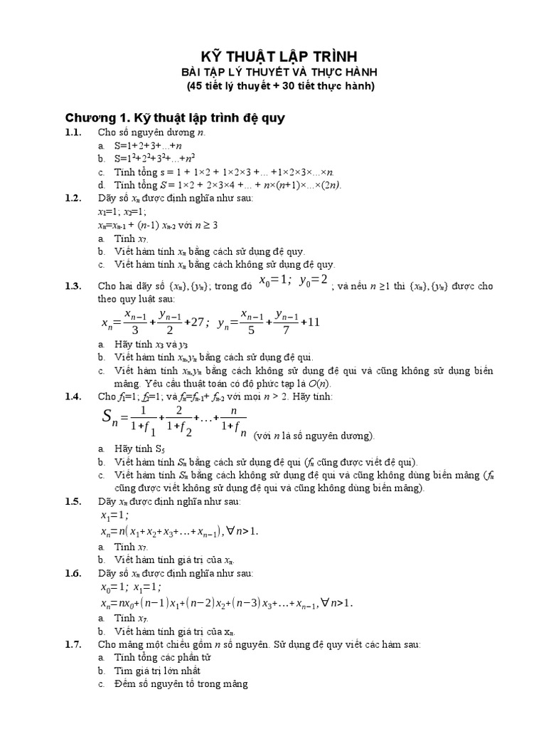 Practice Content - Programming Techniques | PDF