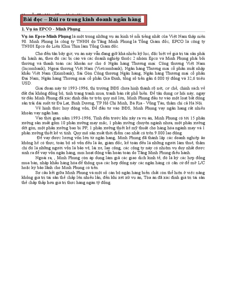 Risk Case Study | PDF