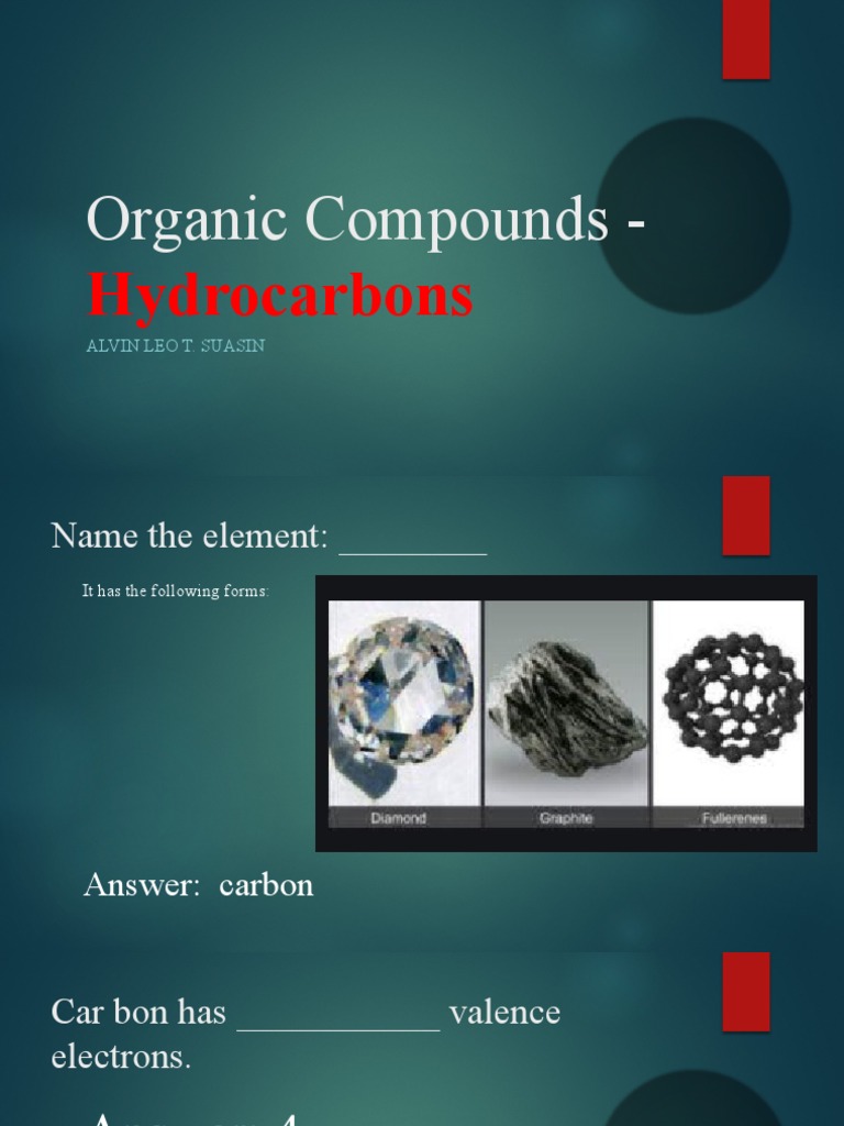 1 Organic Compounds Hydrocarbons | PDF | Hydrocarbons | Alkene