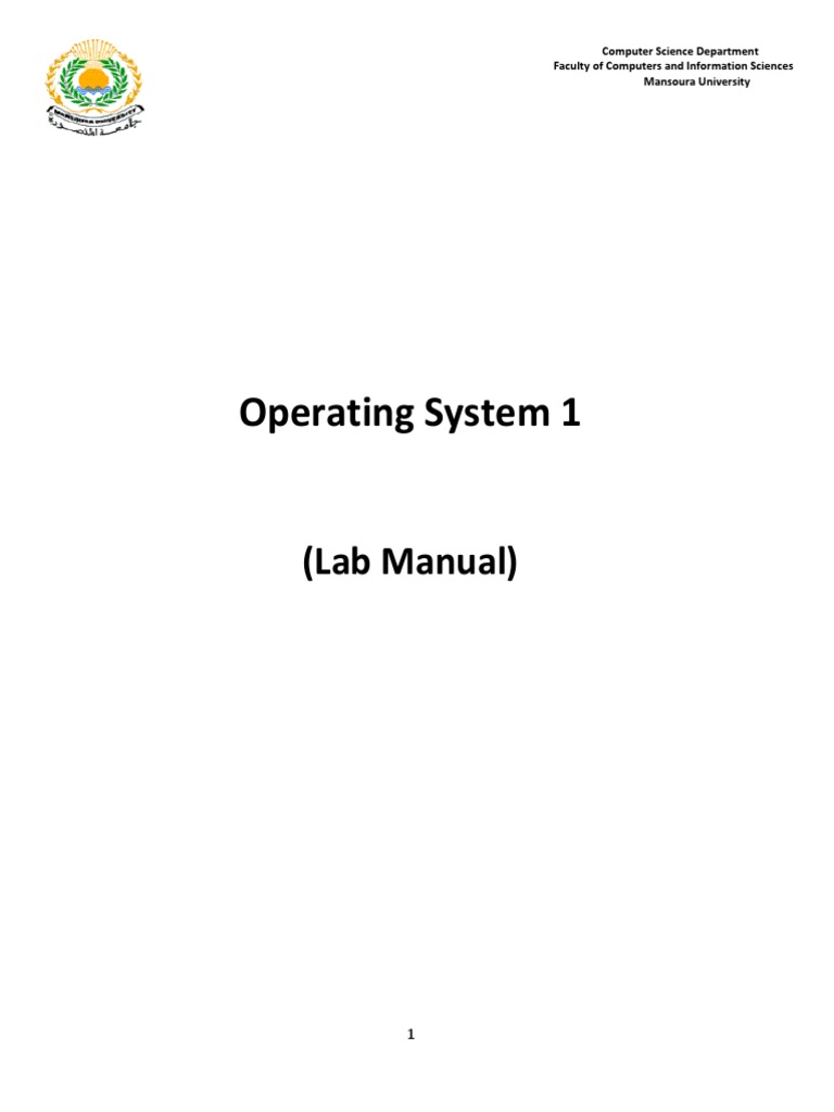 Operating System Lab Manual Guide | PDF | Computer Data Storage | Computing