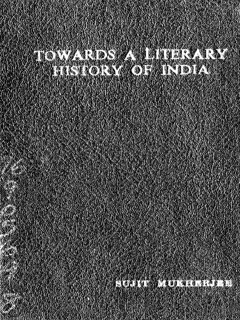 (Occasional Papers) Sujit Mukherjee - Towards A Literary History of ...