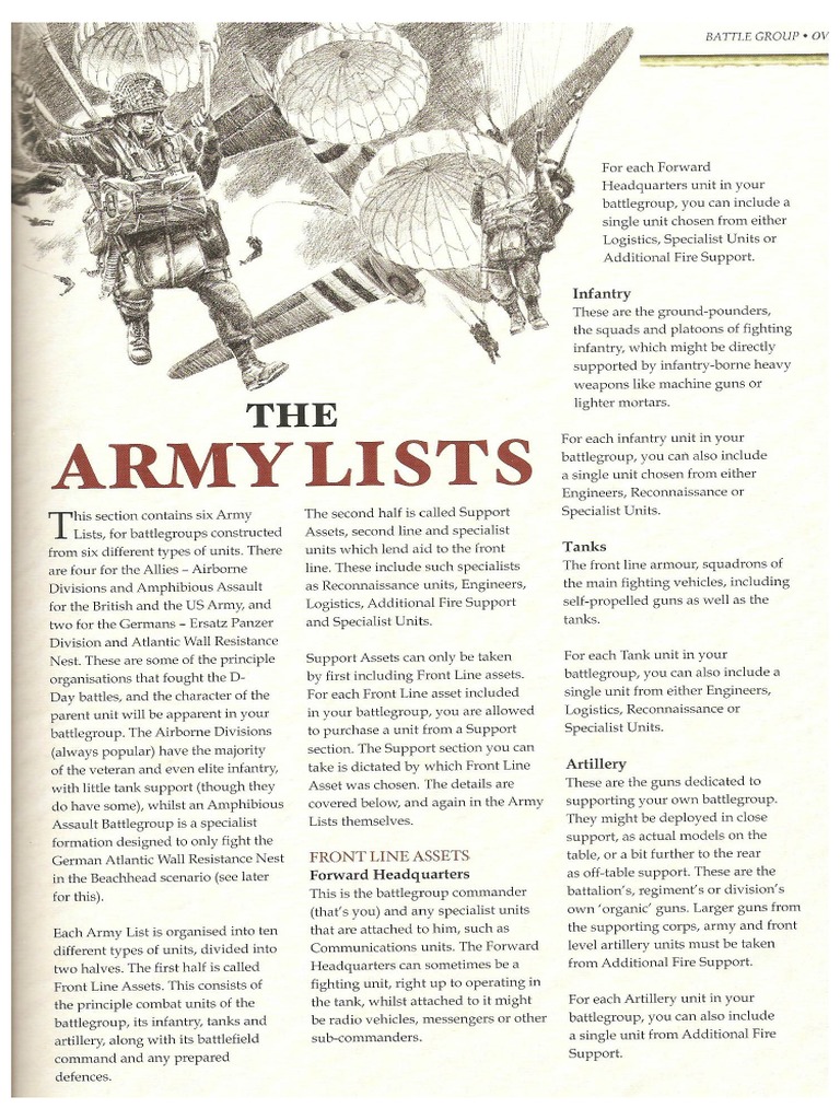 Armylist Overlord British | PDF