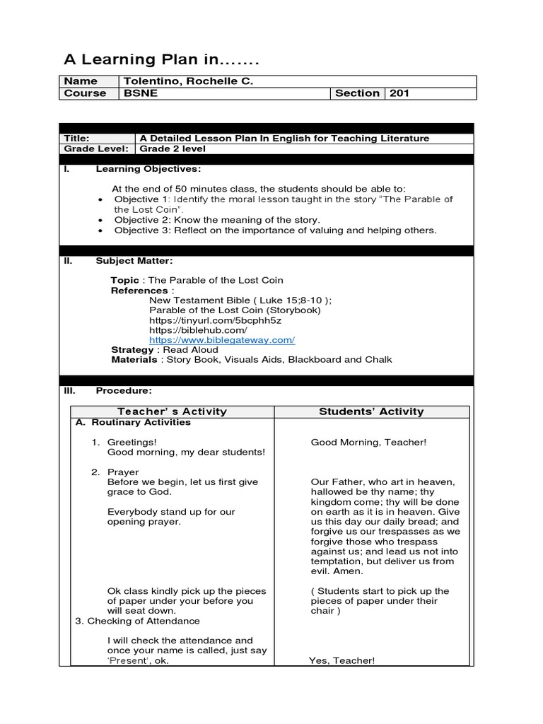 Printeach DLP | PDF | Lord's Prayer