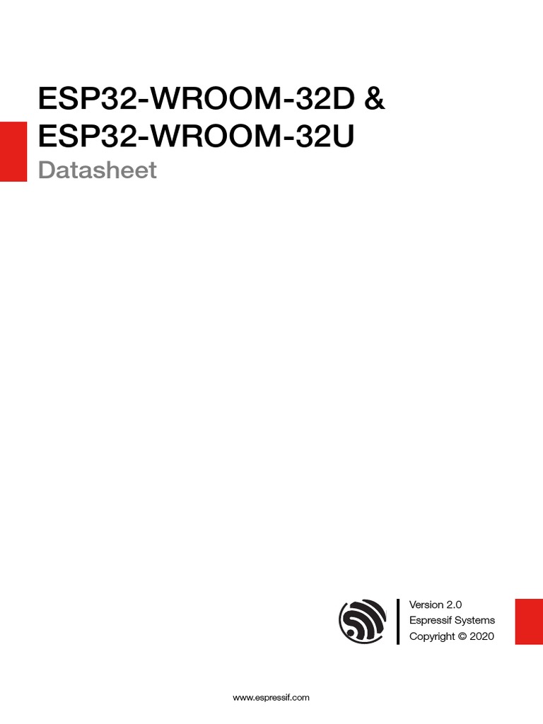 Esp32 Wroom 32d Esp32 Wroom 32u Datasheet En Pdf Random
