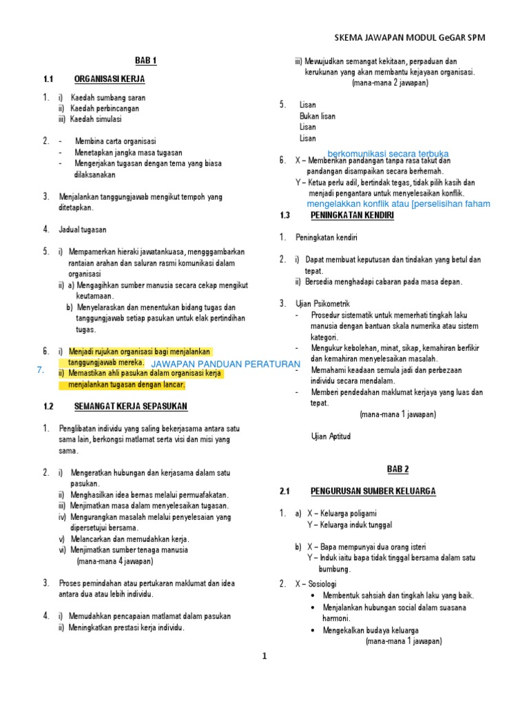 Buku Kerja t4 Skema Gegar SPM 2018 | PDF | Karier & Perkembangan
