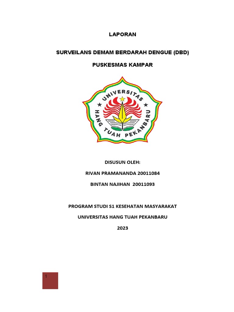 Laporan Surveilans DBD Kampar | PDF