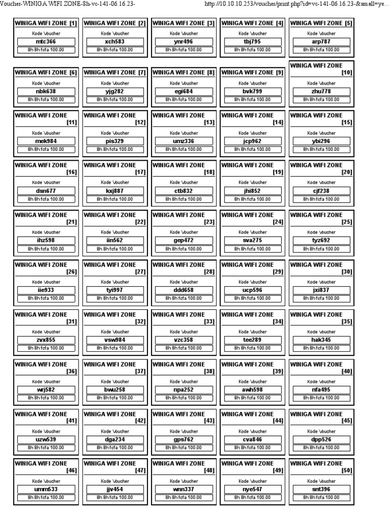 Voucher-WINIGA WIFI ZONE-8h-vc-141-06.16.23 | PDF