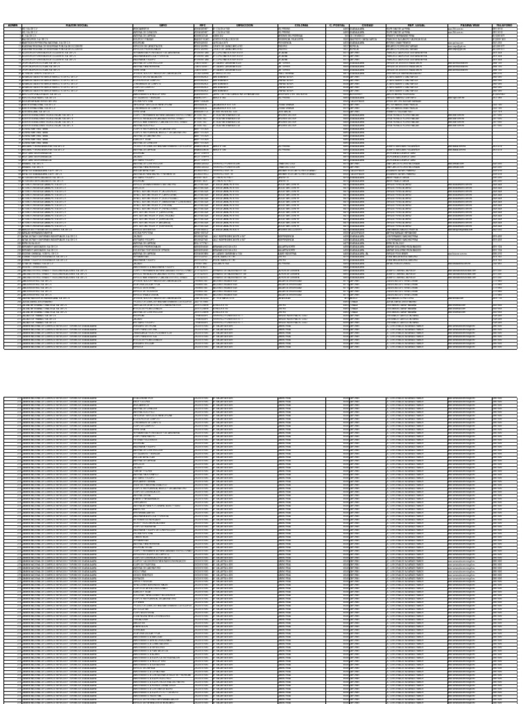 Padron Proveedores A31 Diciembre 2016 | PDF