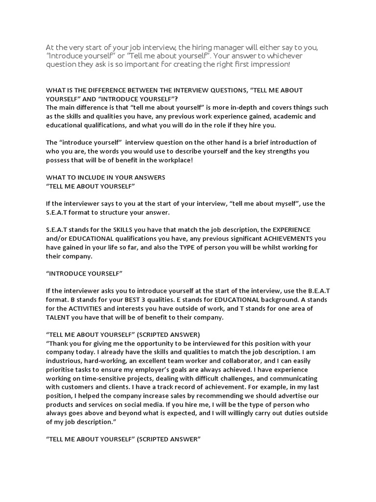 Interview Skills | PDF | Job Interview | Business Interview Skills | PDF | Job Interview | Business