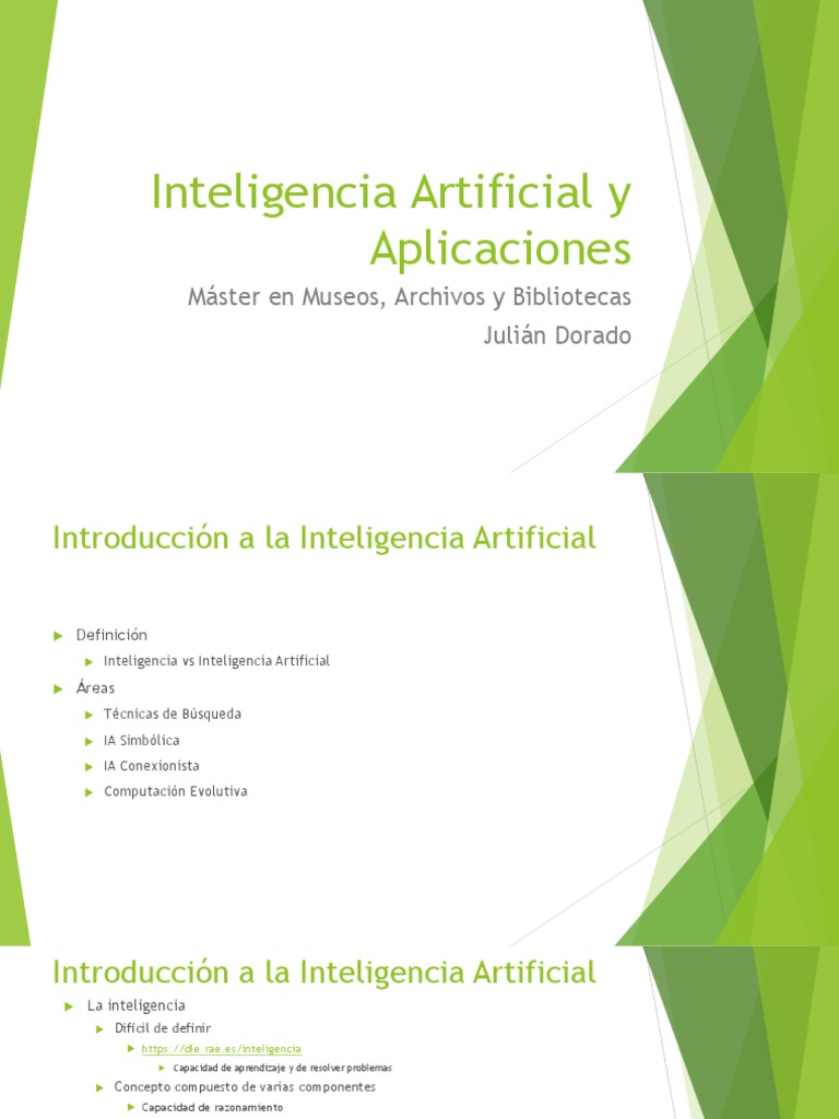 Inteligencia Artificial | PDF | Inteligencia artificial | Inteligencia (IA) y semántica