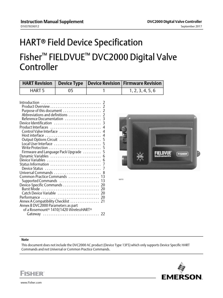 Fisher DCV2000 Hart Manual | PDF | Variable (Computer Science) | Computer Engineering