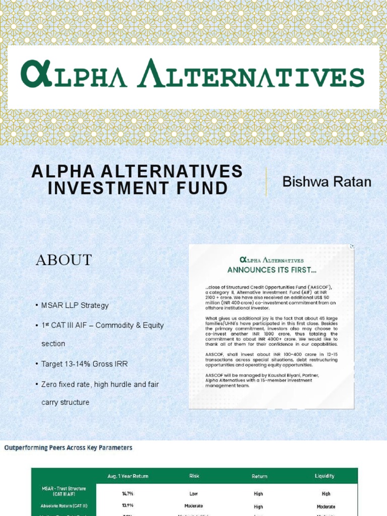 Alpha Alternatives | PDF