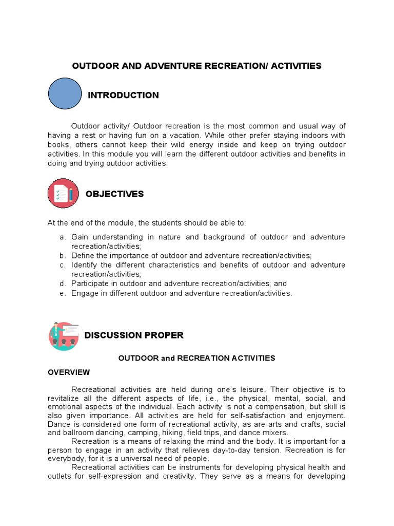 Pe 4 Module 1 | Download Free PDF | Recreation | Outdoor Recreation