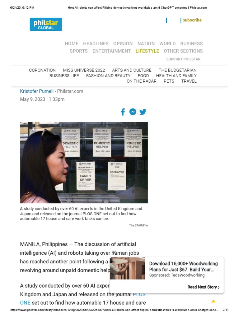 How AI Robots Can Affect Filipino Domestic Workers Worldwide Amid ...