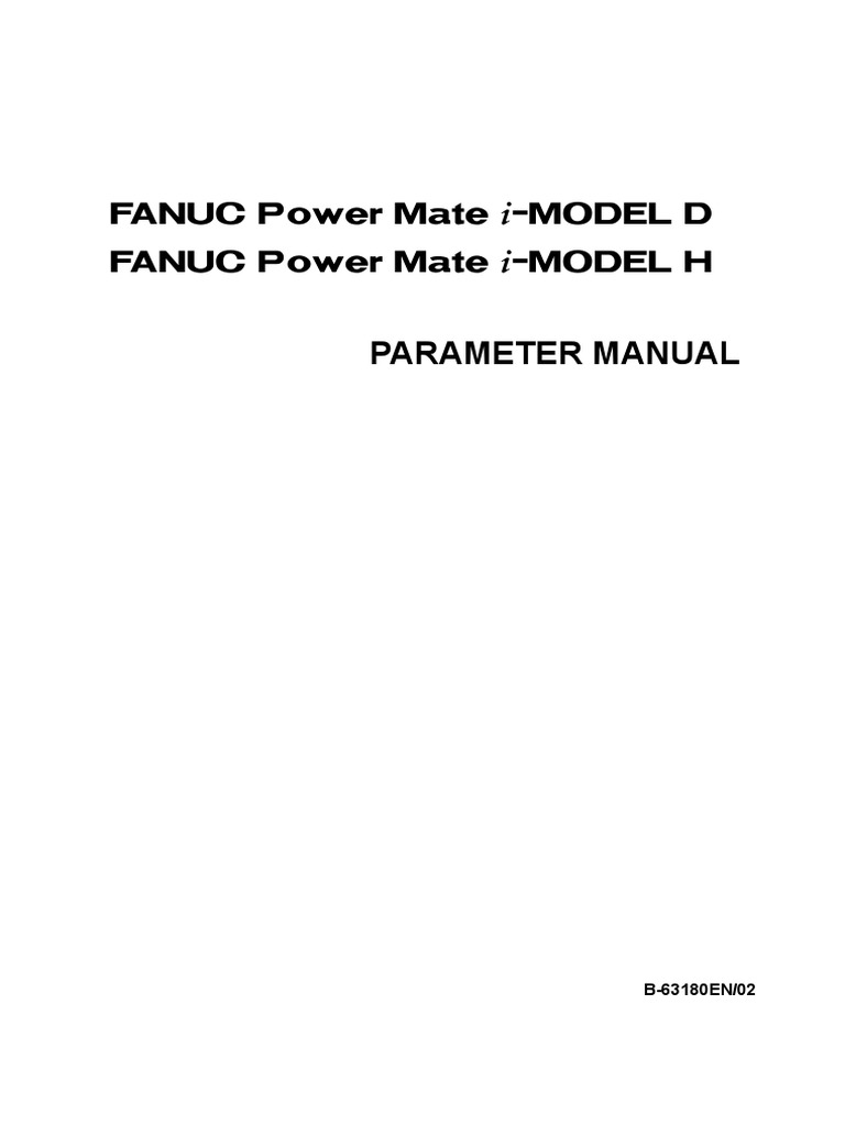 Power Mate i-DH파라메타 | PDF | Input/Output | Parameter (Computer Programming)