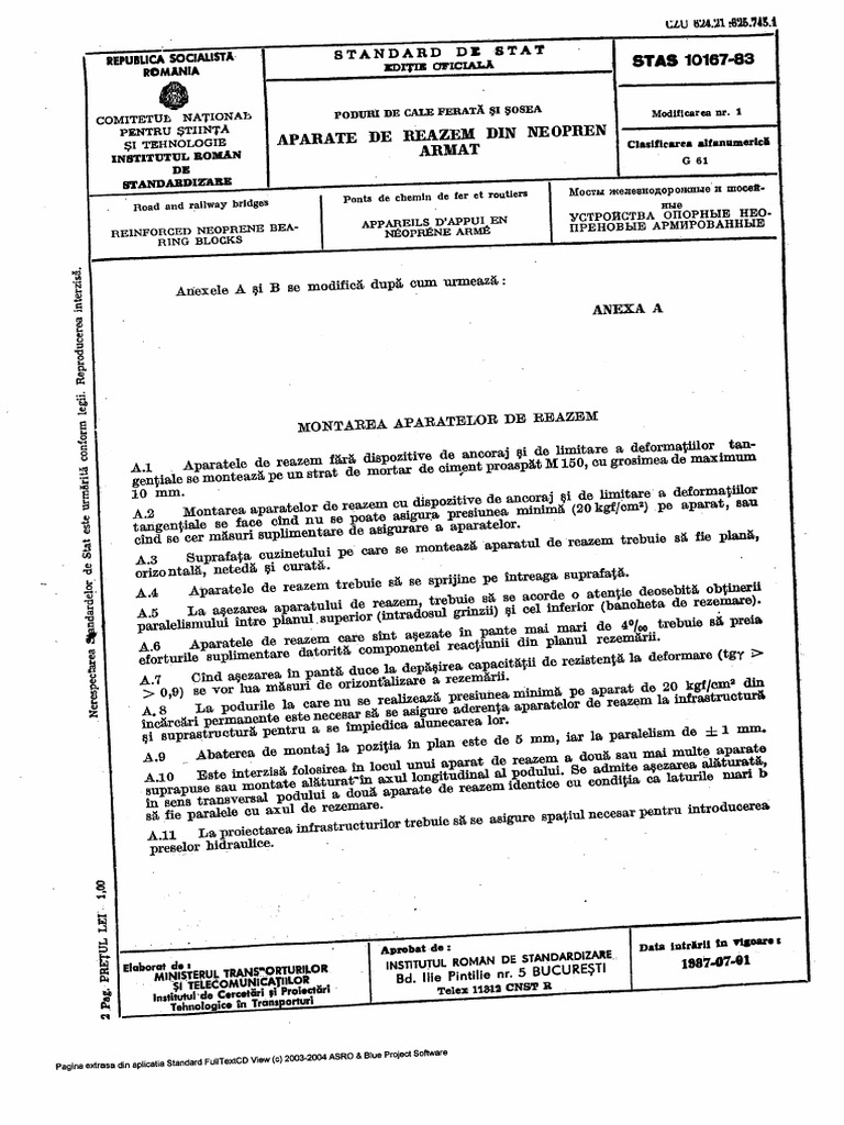 Dokumen.tips Stas 10167 83 Aparate de Reazem Din Neopren | PDF