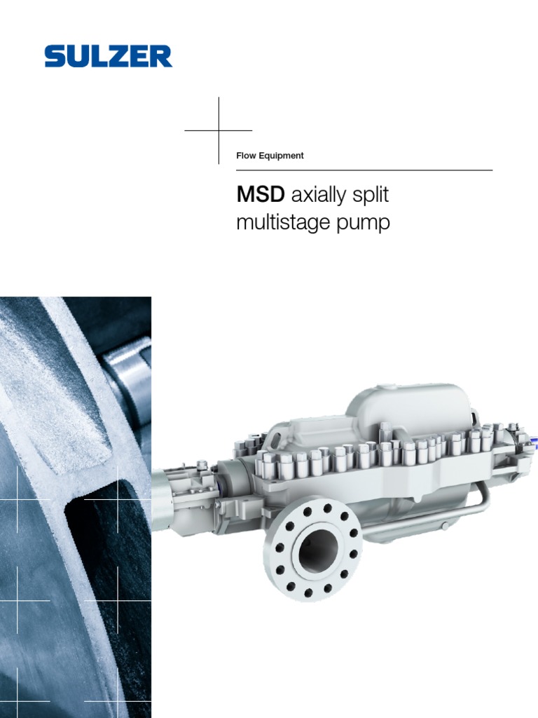 MSD Axially Split Multistage Pump E00577 | PDF | Pump | Bearing ...