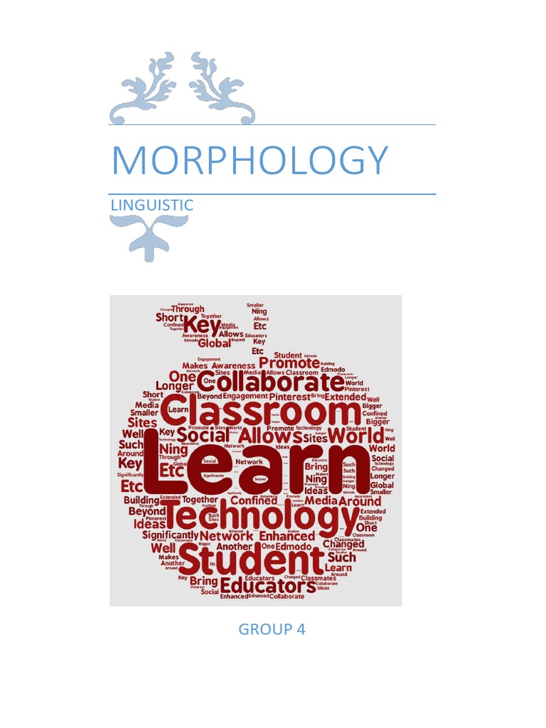 MORPHOLOGY | PDF | Morphology (Linguistics) | Word