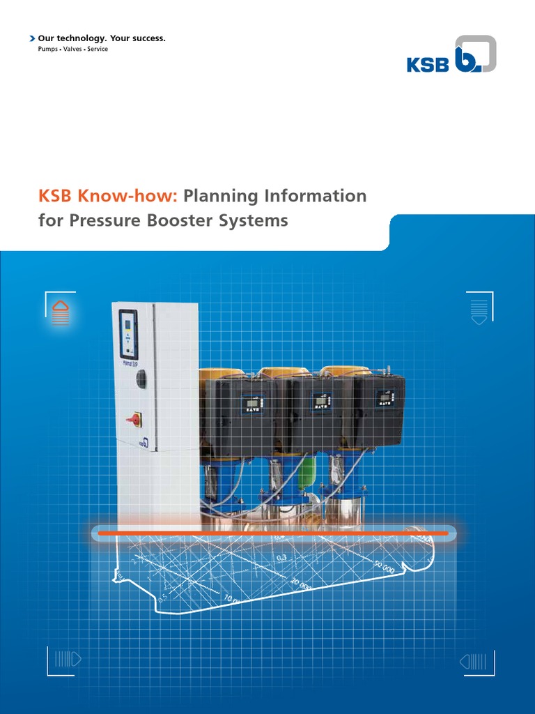 KSB Pressure Booster System Planning Guide | PDF | Pump | Water
