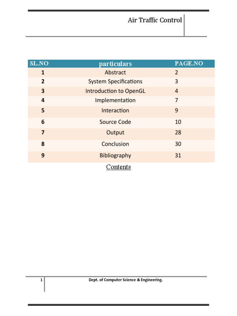 Free Air Traffic Control CG Project Report | PDF | Shader | Computer Program