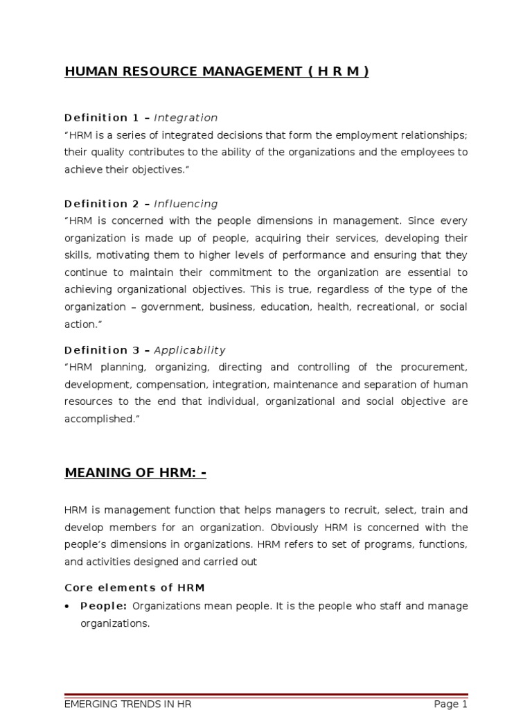 Human Resource Management Assignment | Human Resource Management | Outsourcing