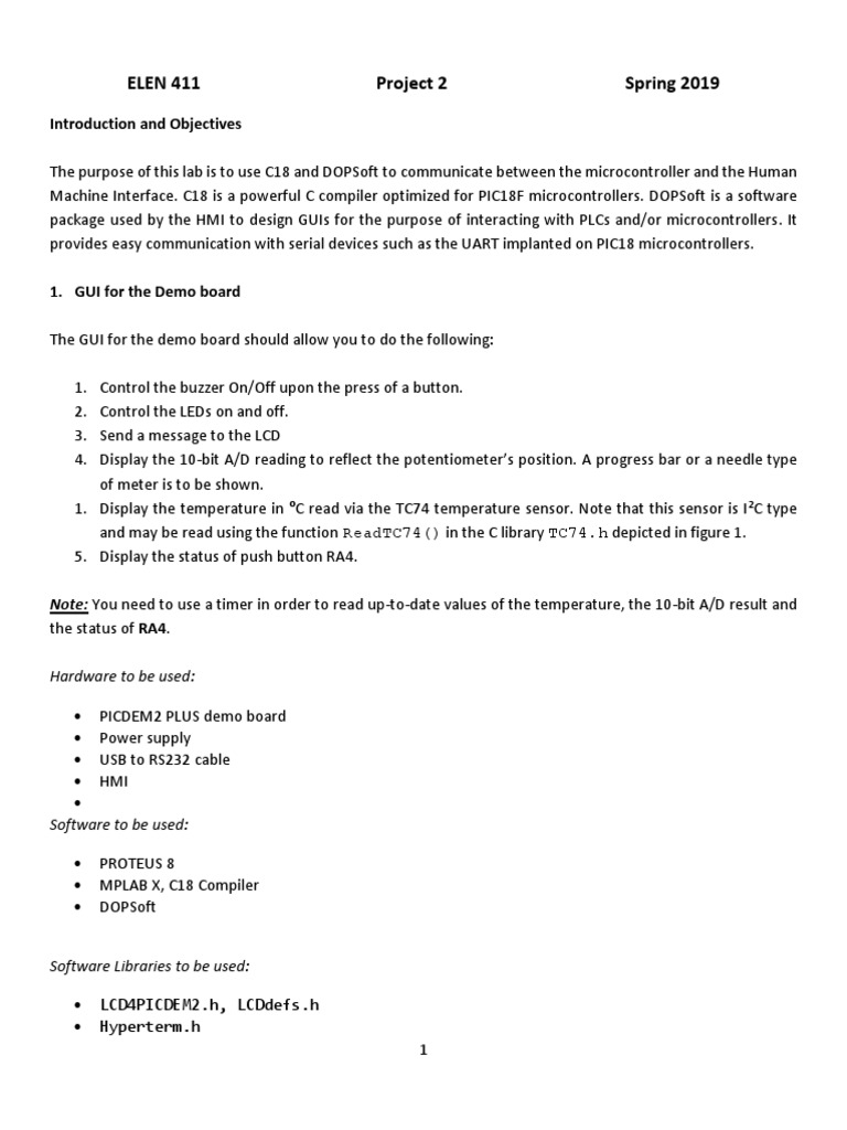Programmable Timer With 3 Keyboards Buttons On Pic18 | PDF