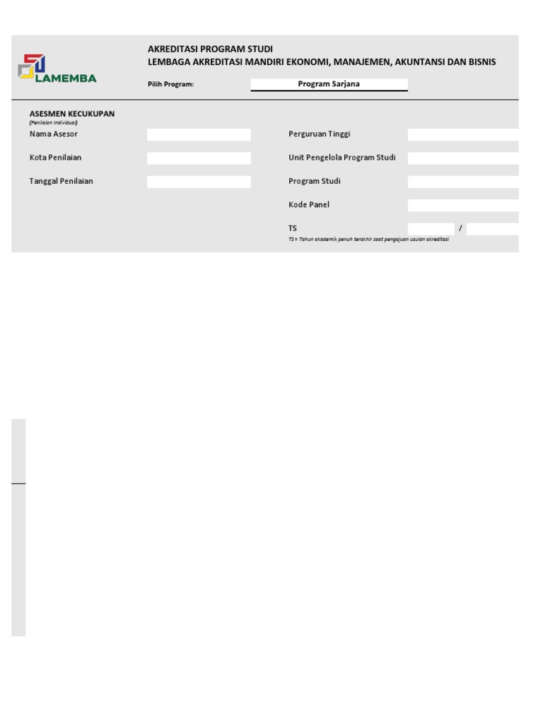 (UNPROTECT) Lampiran 6 Peraturan BAN PT Nomor 21 2022 Instrumen EMBA | PDF