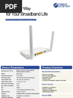 ONT HGU Brochure (HG6145D2) | PDF | I Pv6 | Communications Protocols