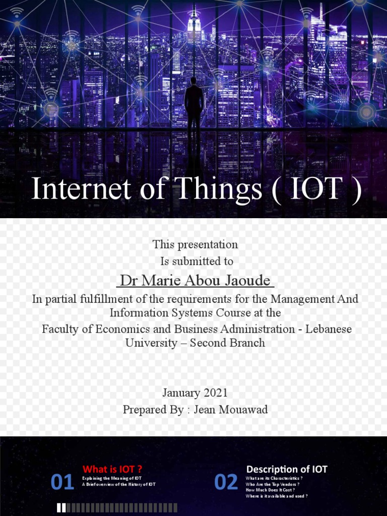 IoT - Jean Mouawad | PDF | Internet Of Things | Computing