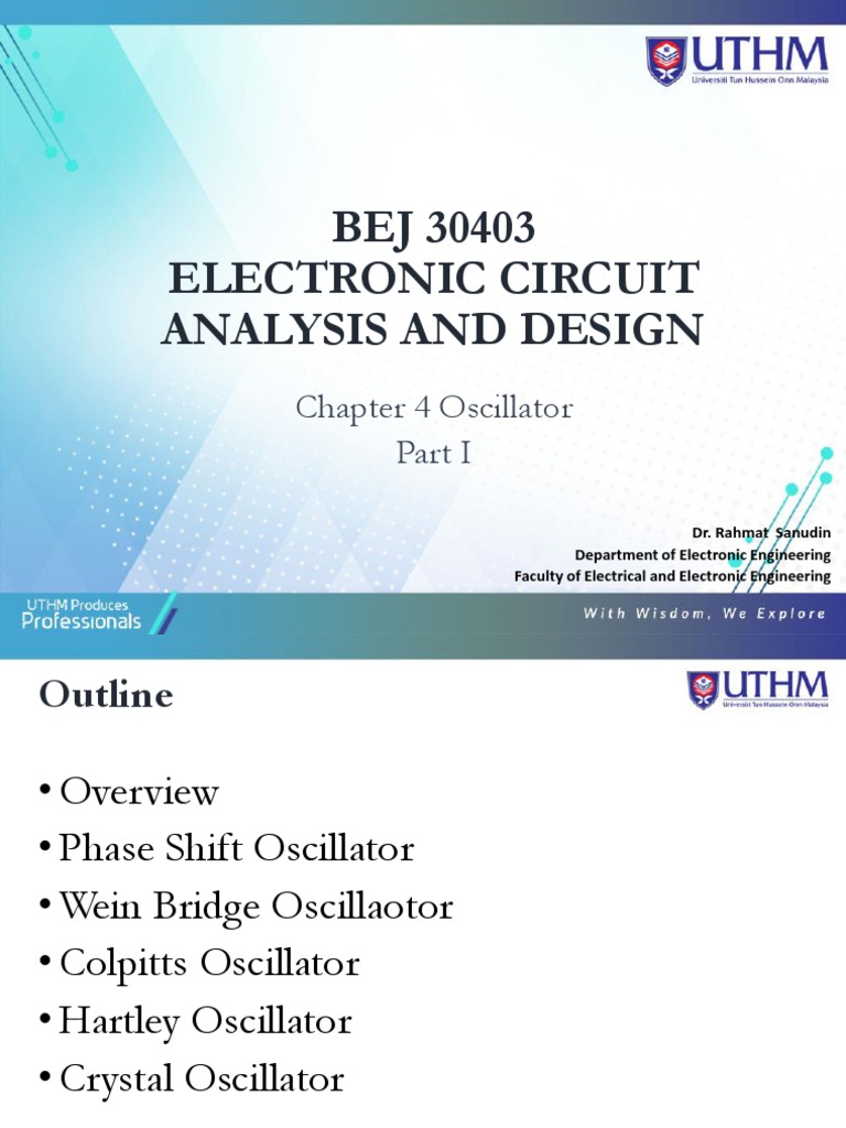 CH 4 PT 1 Oscillator | PDF | Electronic Oscillator | Electrical Engineering