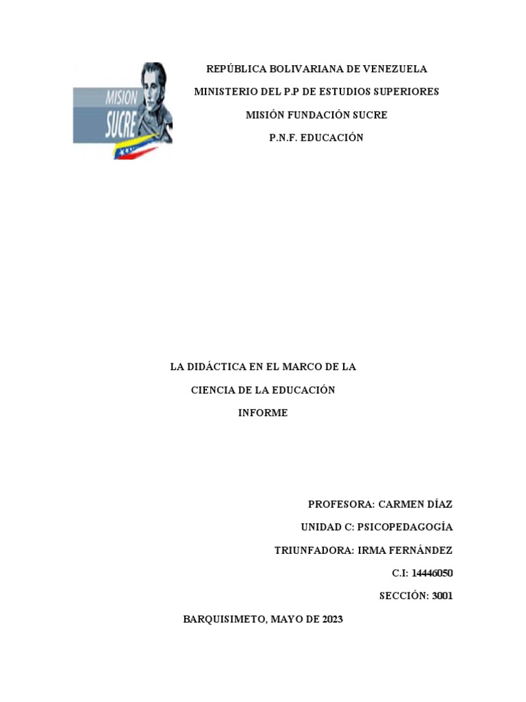 Act 1 de Psicopedagogia Sucre | PDF | Dialéctico | Teoría Act 1 de Psicopedagogia Sucre | PDF | Dialéctico | Teoría