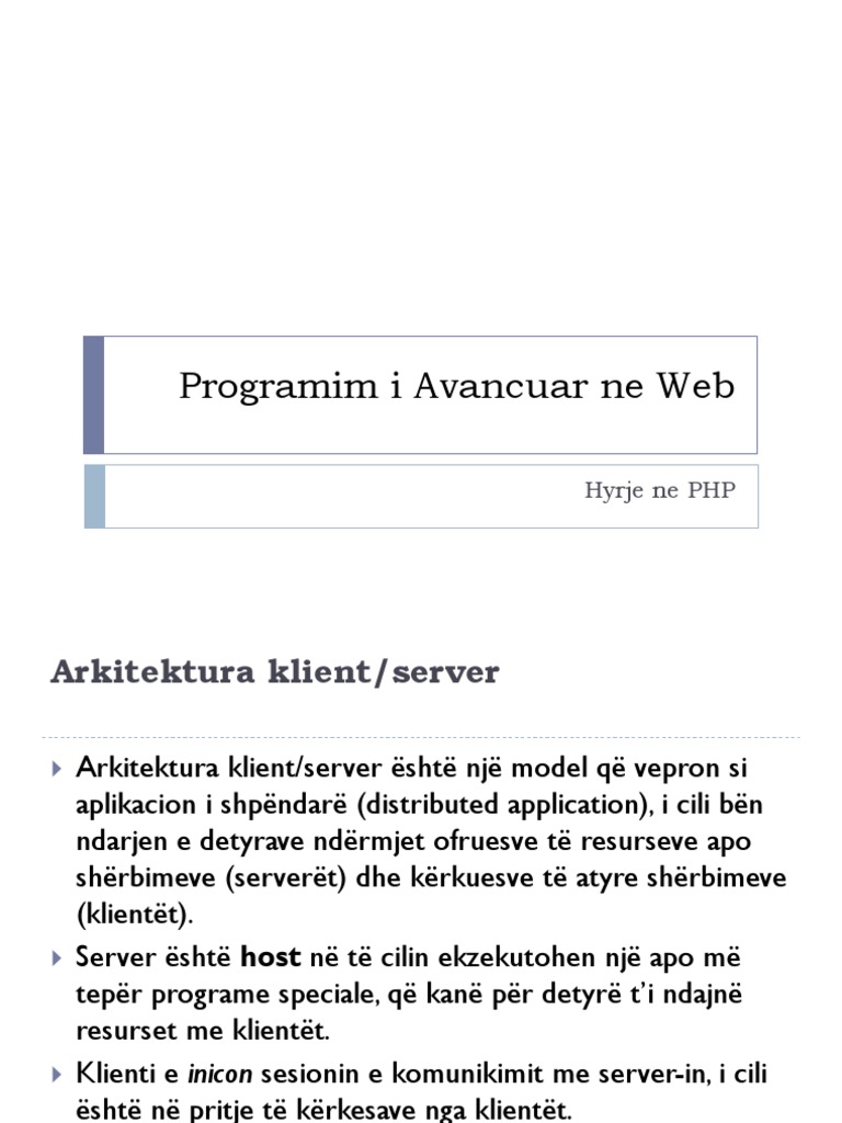 1.0 Hyrje PHP Variablat StrukturatKontrollit | PDF