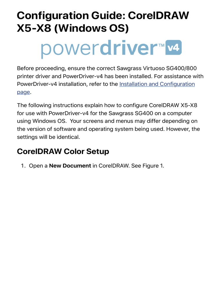 Print Configuration Guide - CorelDRAW | PDF | Computing | Graphic Design
