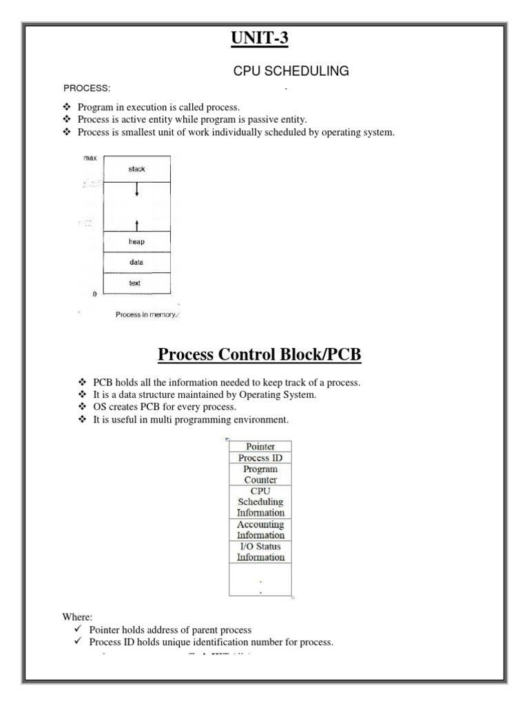 Unit-3-Process Scheduling and Deadloack | PDF | Scheduling (Computing ... Unit-3-Process Scheduling and Deadloack | PDF | Scheduling (Computing ...