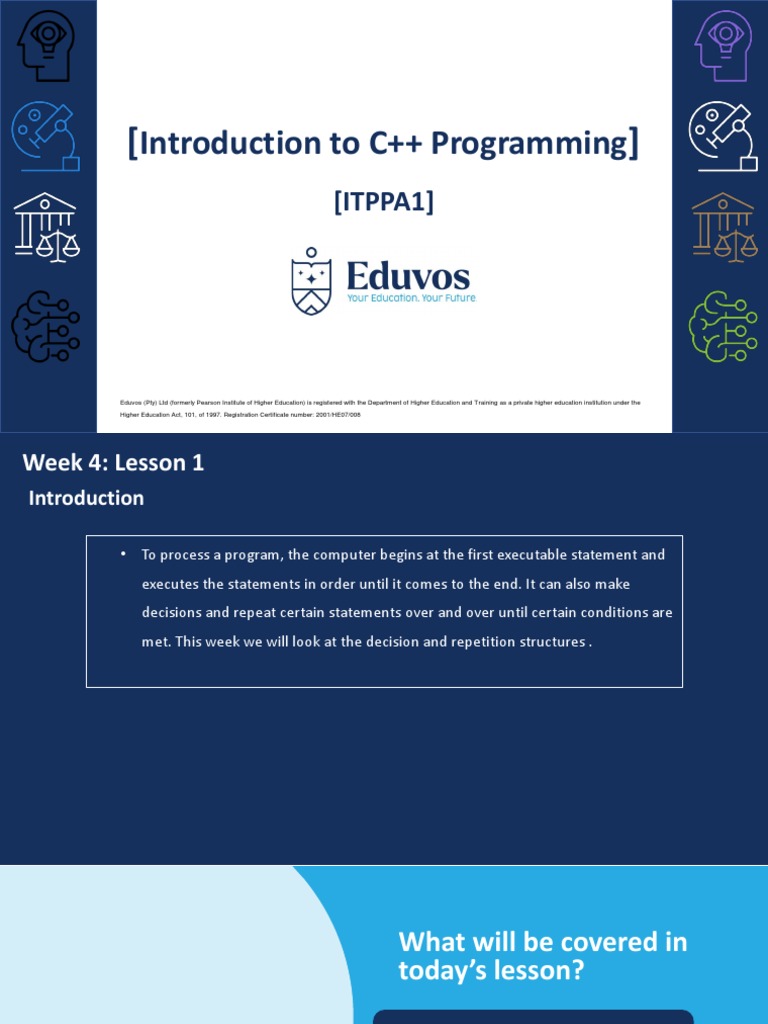 2023 Slide Deck ITPPA1-22 Week 4 Control Structures | PDF | Control ...