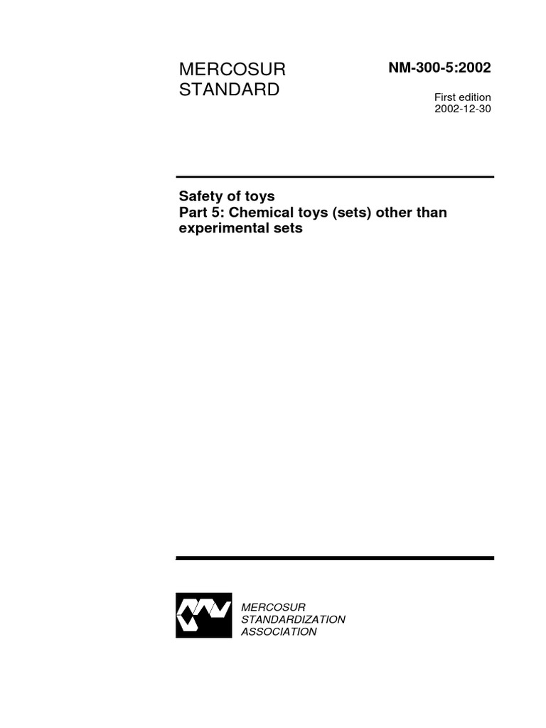 Safety Standards for Chemical Toys | PDF | Paint | Cosmetics