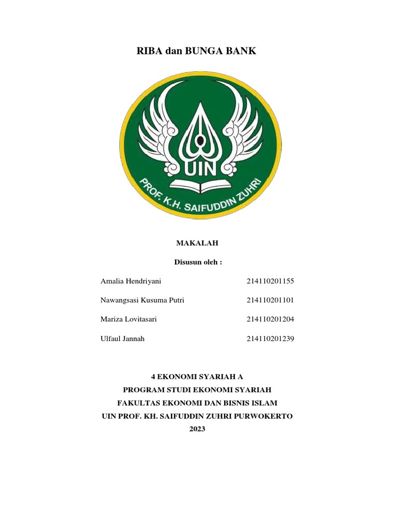 RIBA Dan BUNGA BANK | PDF | Bisnis | Pengelolaan Keuangan & Uang