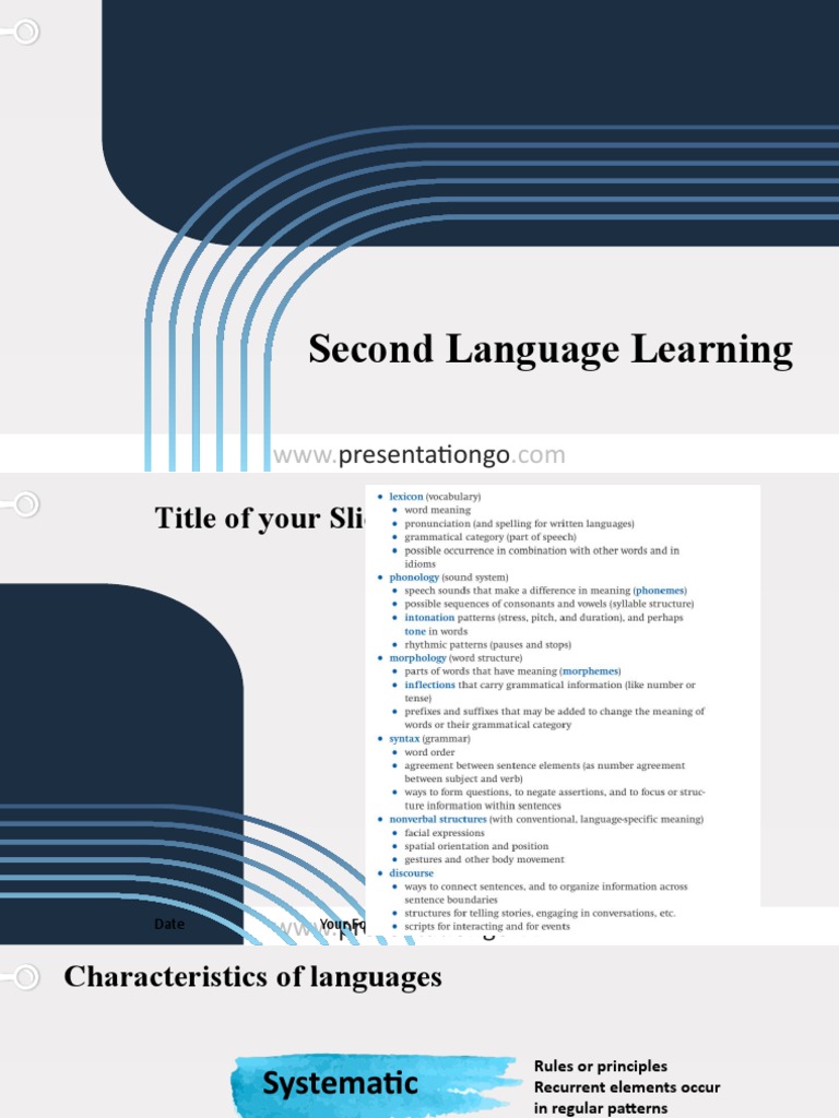 Theories To Explain SLA | PDF | Second Language Acquisition | Second ...