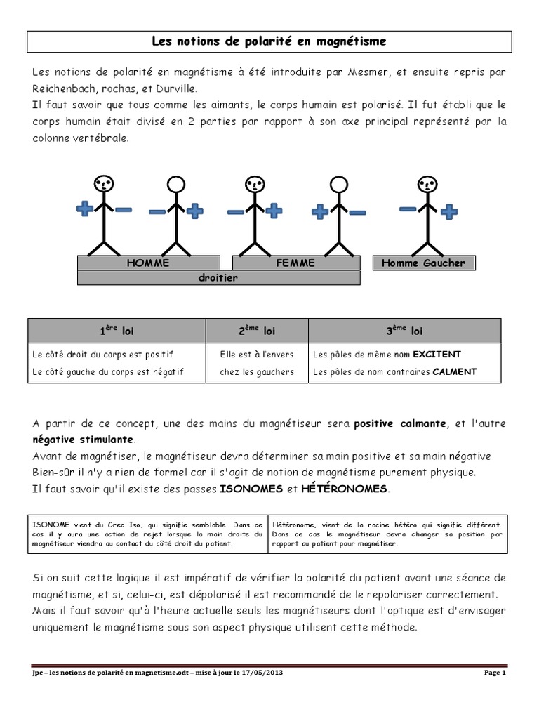 Polarité humaine et magnétisme | PDF | Main | Pied