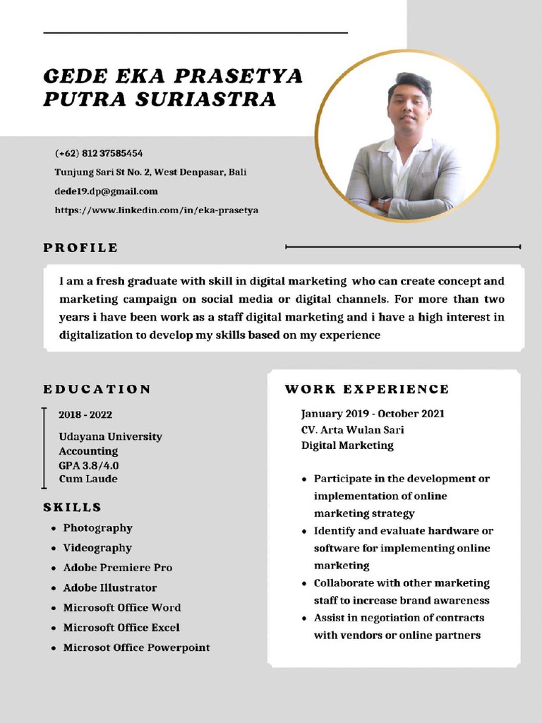 CV Eka Prasetya | PDF