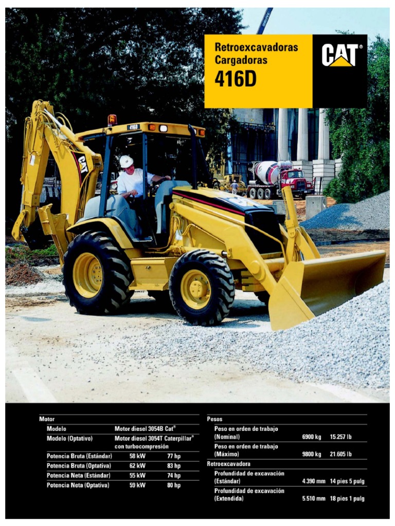 Especificaciones CAT 416D | PDF