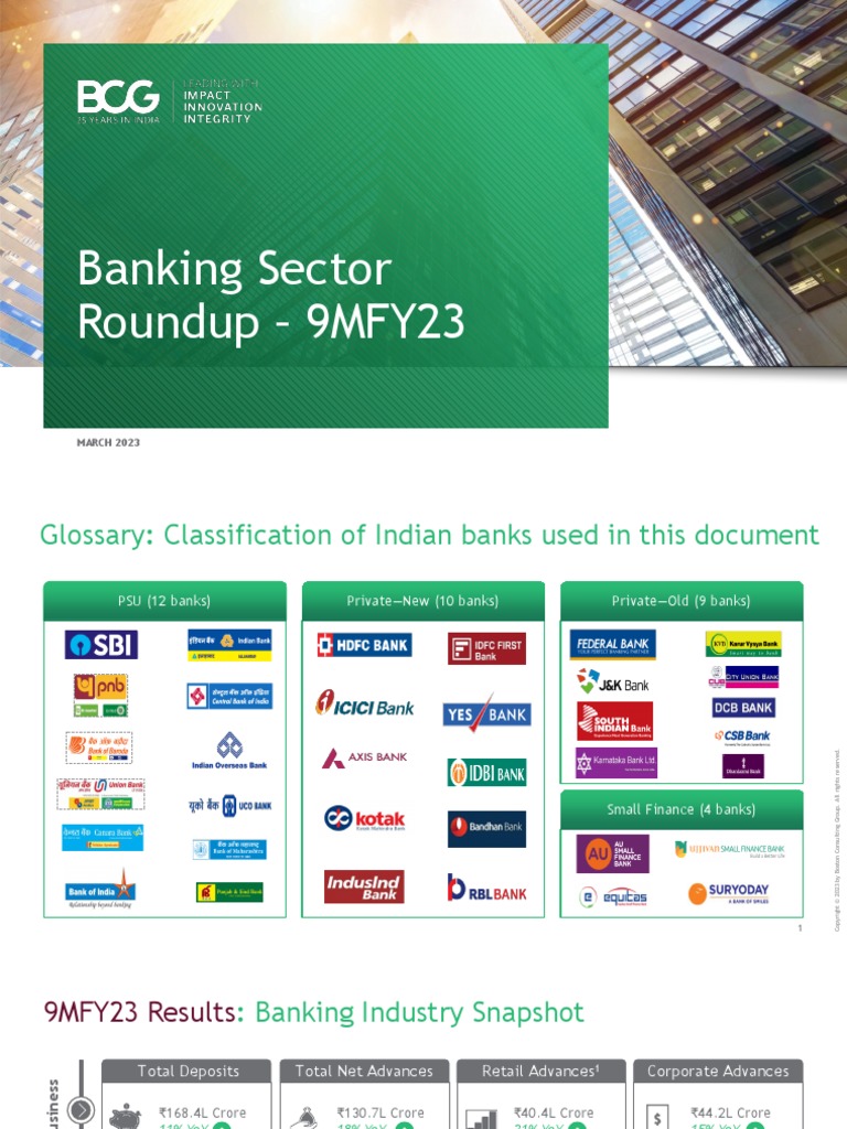 BCG - India Banking - 2023 | PDF | Banks | Reserve Bank Of India