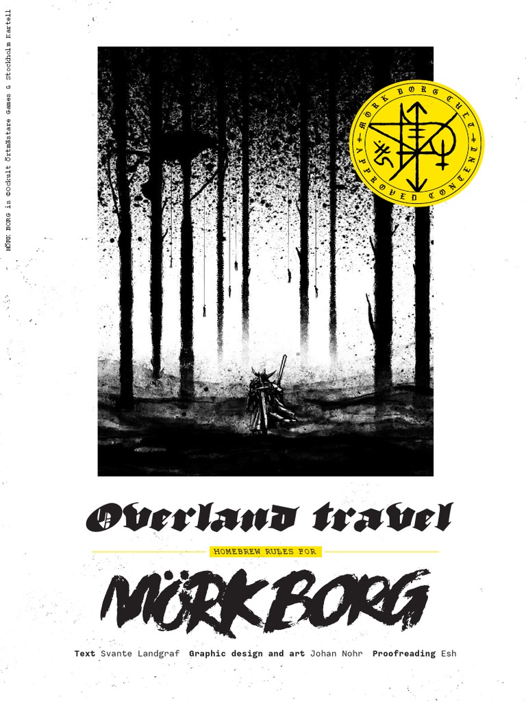 Mork Borg - Rules - Overland Travel | PDF