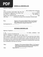Form 5 (Medical Certificate of Fitness) | PDF | Health Care | Government
