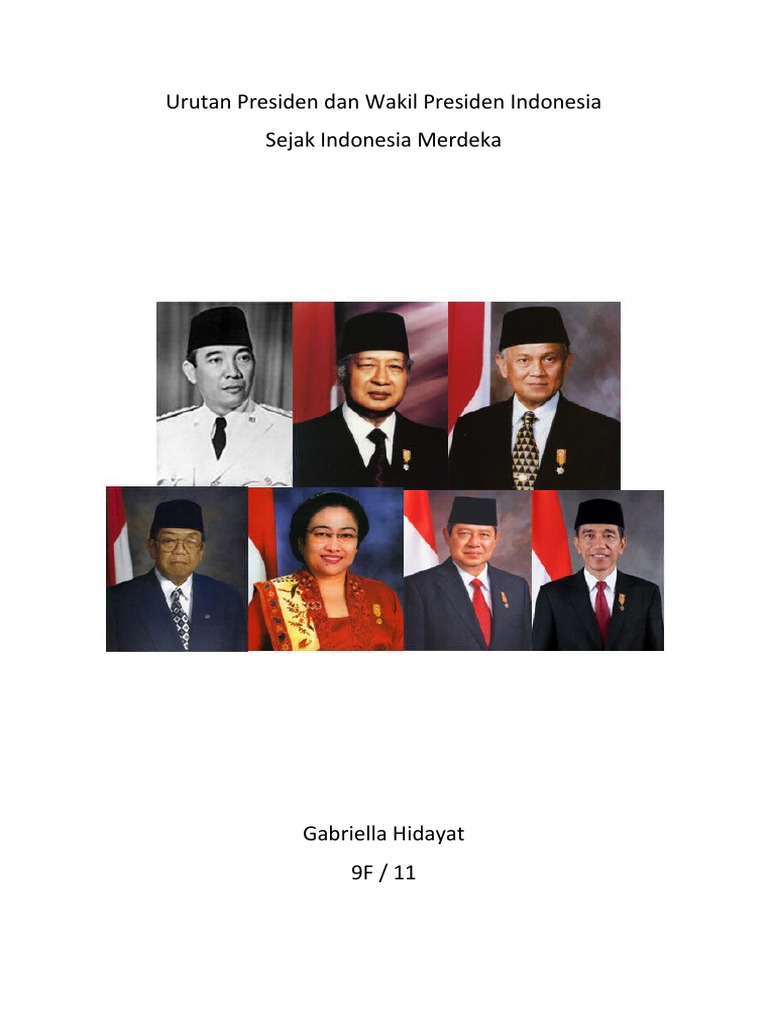 Urutan Presiden Dan Wakil Presiden Indonesia | PDF Urutan Presiden Dan Wakil Presiden Indonesia | PDF